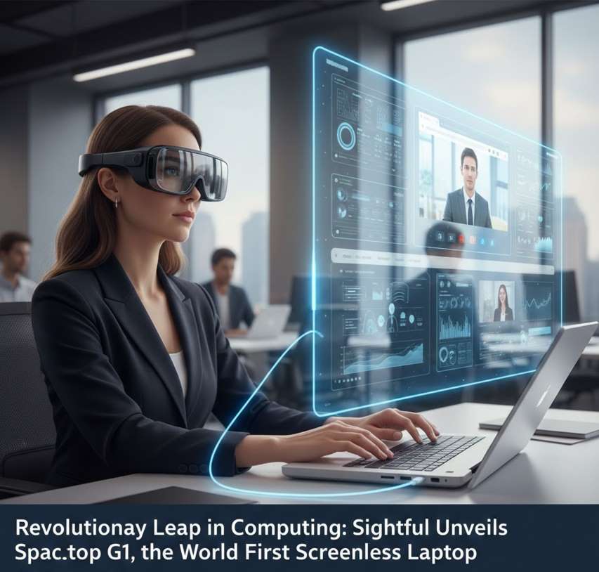 Sightful Unveils Spacetop G1: World's First Screenless Laptop | Fares ...